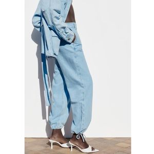 Zara | Pants & Jumpsuits | Zara High Rise Z975 Drawstring Jogger Jeans ...